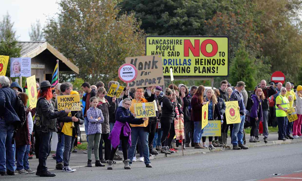Geology UK Fracking Underhill Shale Anti-Fracking Protest